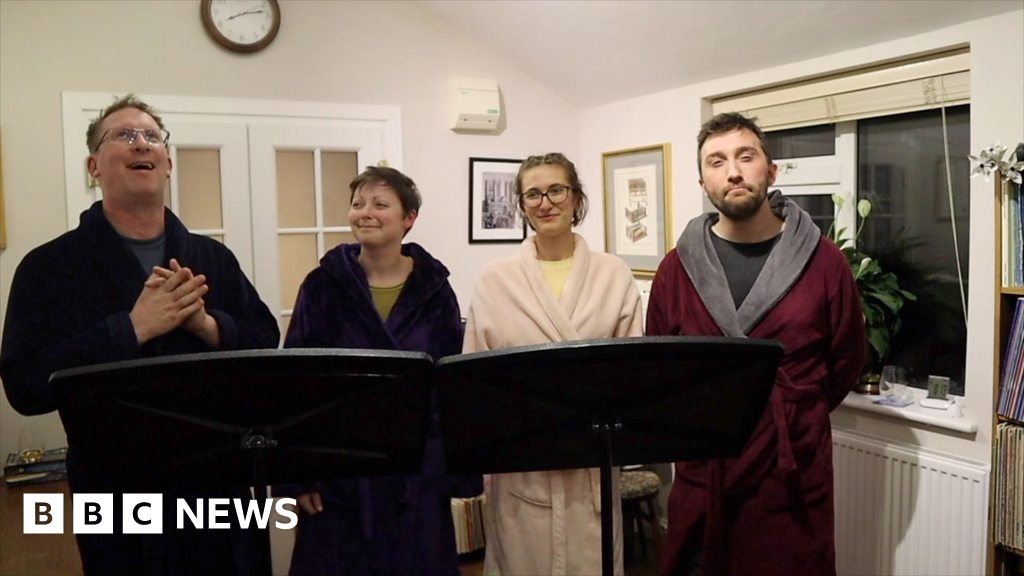 Coronavirus: Choir members sing new psalm on crisis