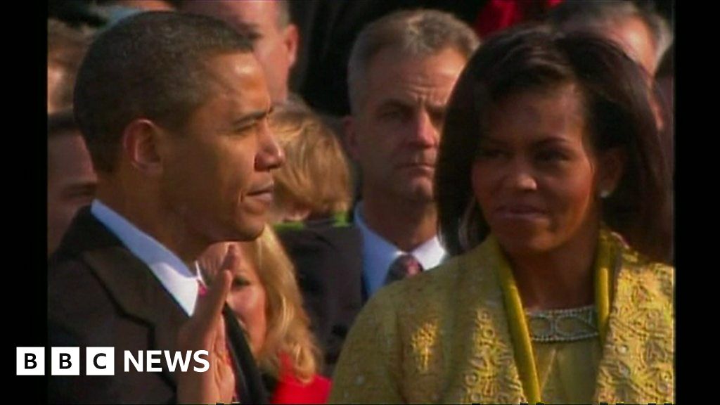 A look back at President Obama's 2009 historic inauguration - BBC News