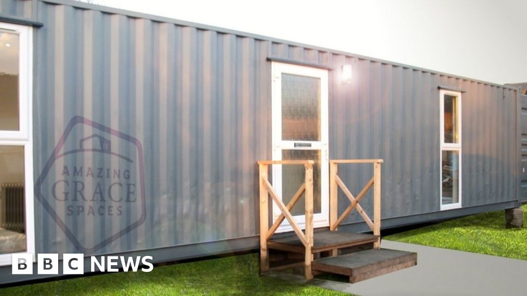 Newport shipping container flats to tackle homelessness - BBC News