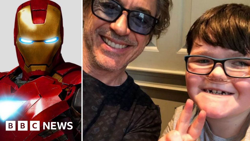 Family of the boy who charmed Iron Man say he is their superhero - BBC News
