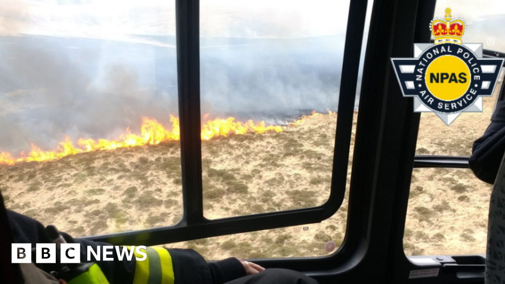 Firefighters tackle 'two-mile long' Dartmoor gorse fire