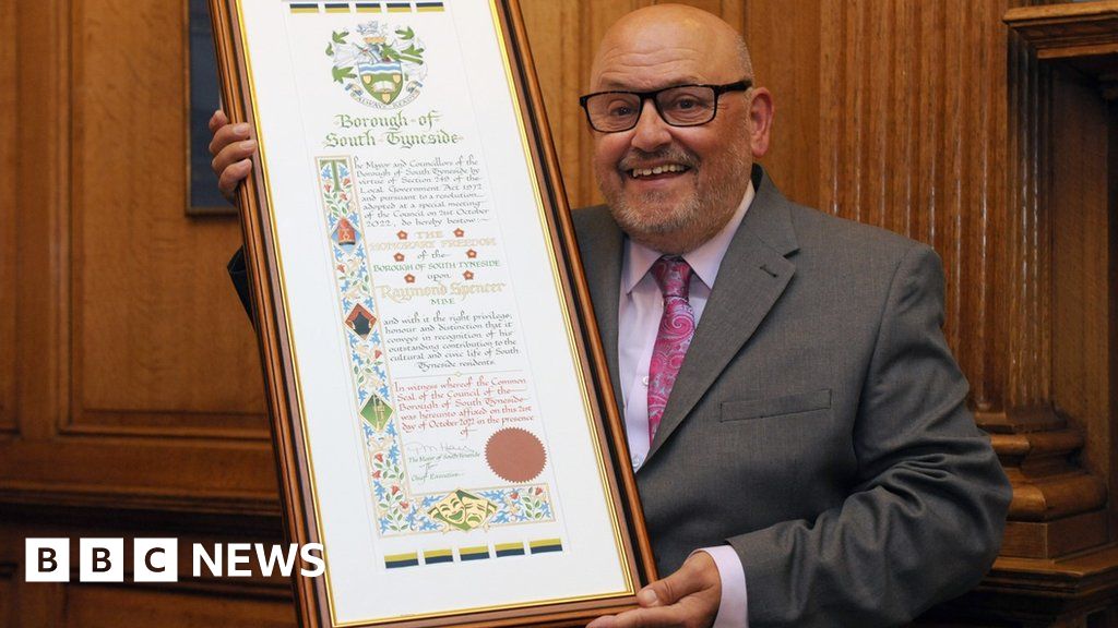 Freedom of South Tyneside granted to Ray Spencer MBE - BBC News