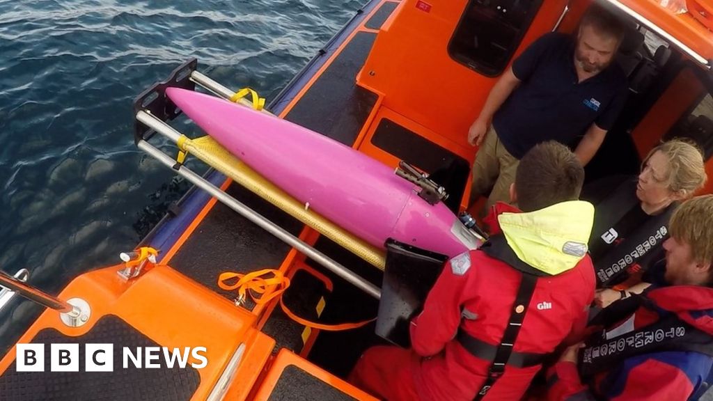 Robot deployed off Scottish coast to listen for whales - BBC News