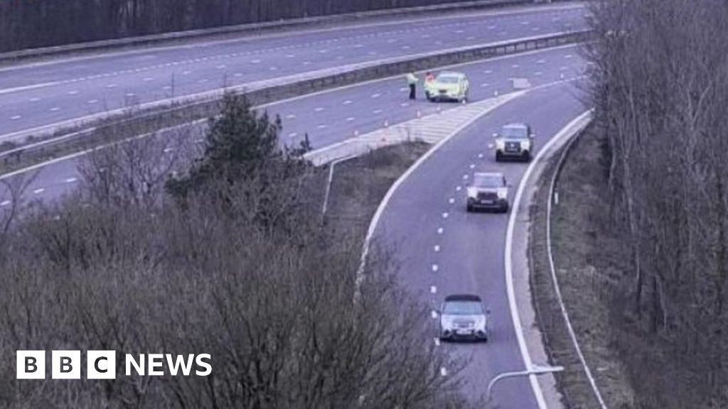 M4 crash: Road reopens after pedestrian dies near Bridgend