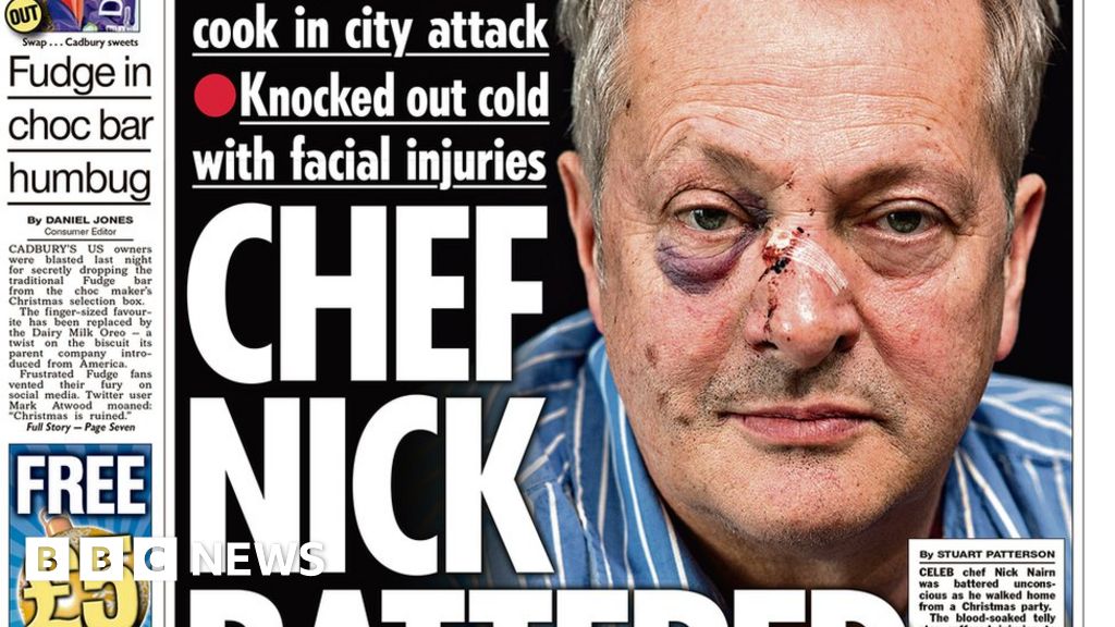 The papers: Attack on celebrity chef - BBC News
