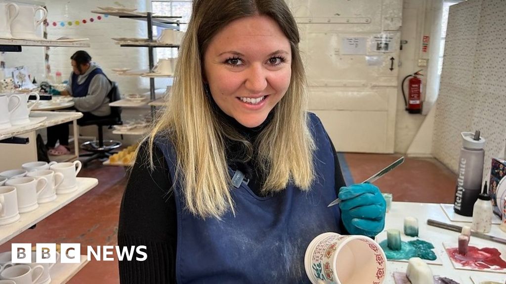 Queen commemorative mugs made in Stoke-on-Trent by Emma Bridgewater ...