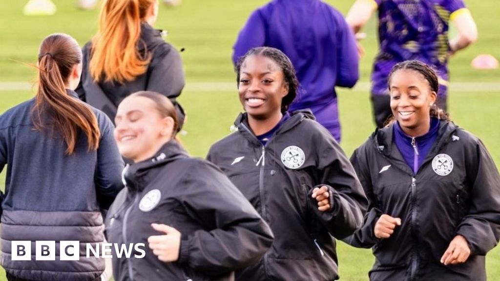 What it's like playing for the same football team as your mum - BBC News