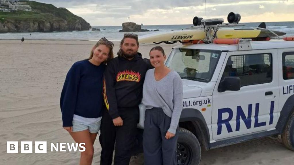 RNLI warning after boy and man rescued at Cornwall beach