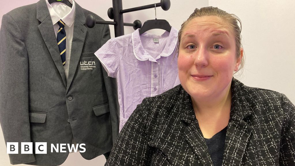 Free school uniform 'pop-up' in Norwich to ease cost of new term - BBC News