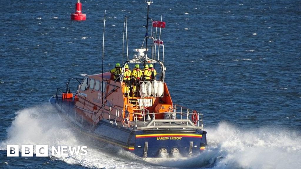 Person 'clinging' to boat ladder rescued from Walney Channel