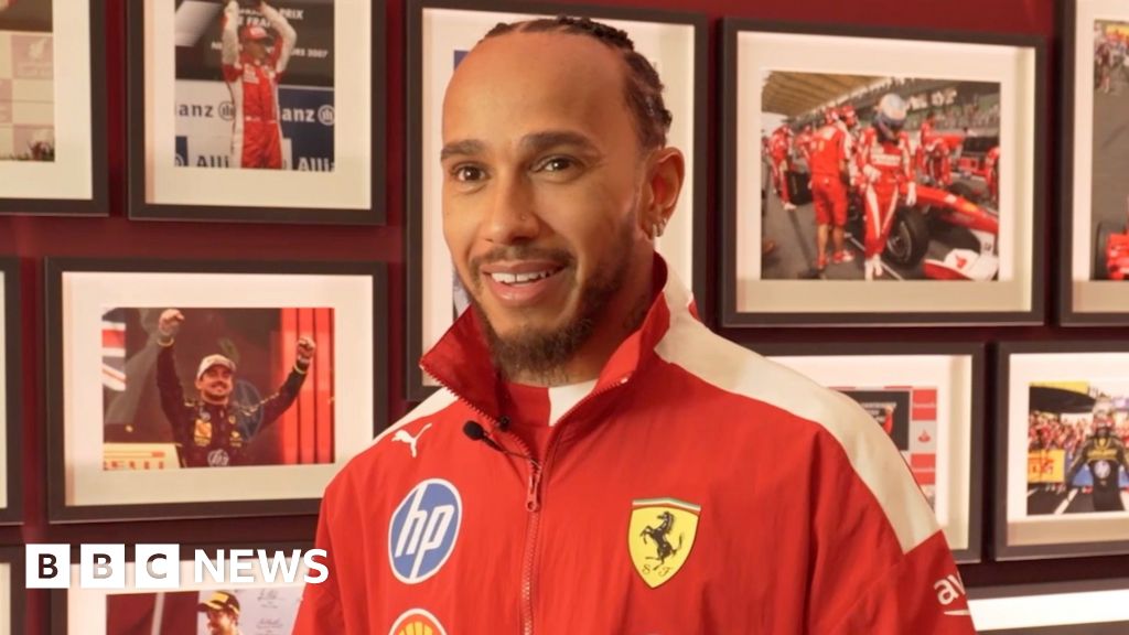 Lewis Hamilton on driving in red for the first time - BBC News
