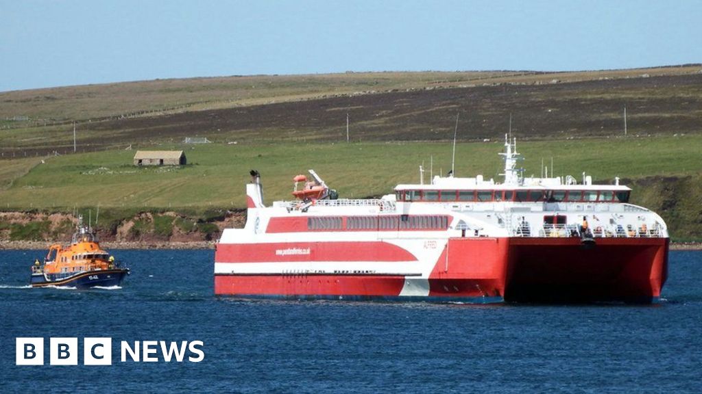 Ferry grounded after captain likely fell asleep - report - BBC News