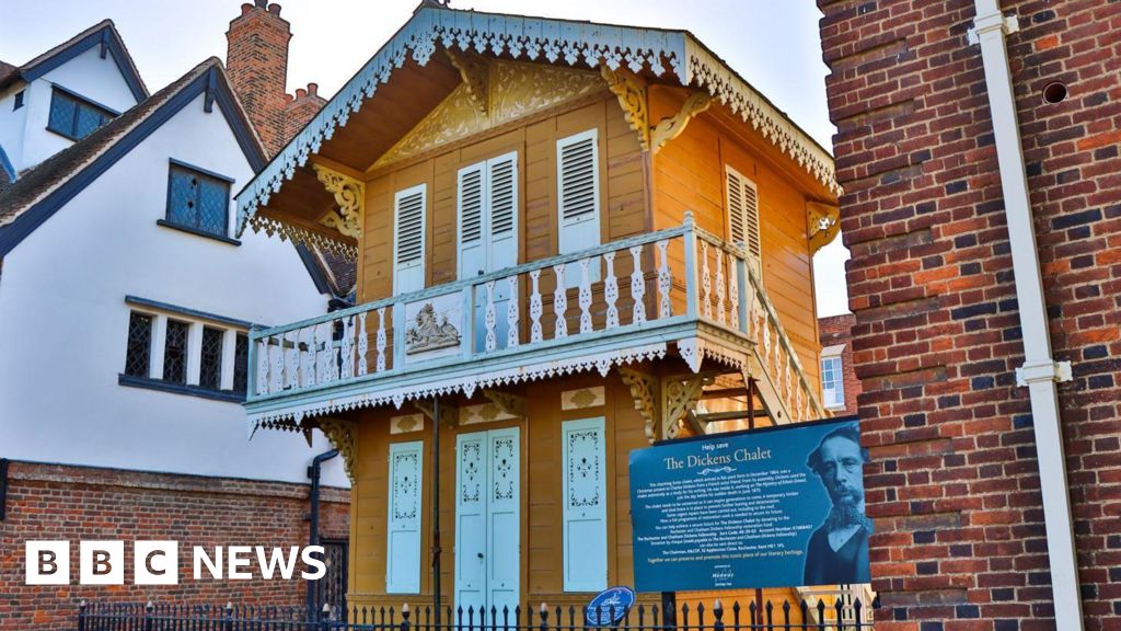 Rochester: Charles Dickens' writing chalet opens to public - BBC News