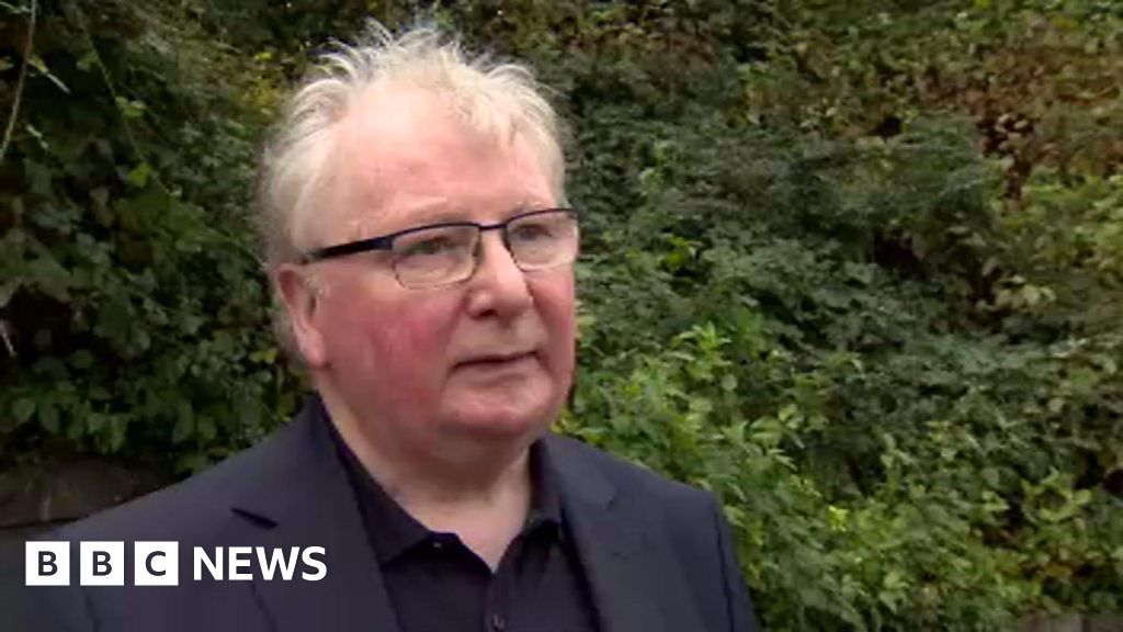 Anti-Brexit campaigners stage protest along border - BBC News
