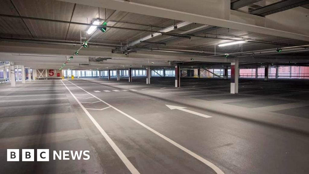 First glimpse inside Nottingham's new Broadmarsh car park - BBC News
