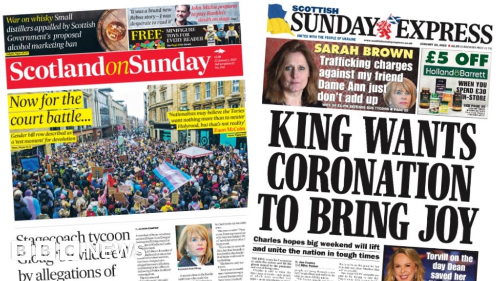 Scotland's papers: King coronation plans and Gloag arrest reaction ...