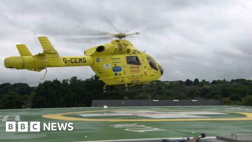 £2m helipad launched at Sheffield Northern General Hospital - BBC News