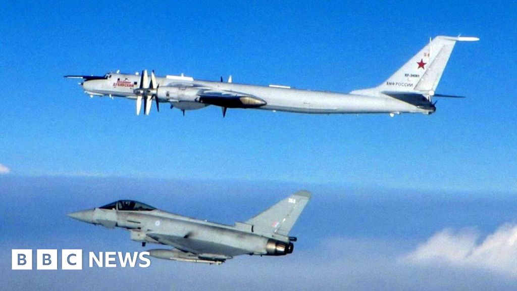 Four RAF fighters intercept Russian aircraft - BBC News