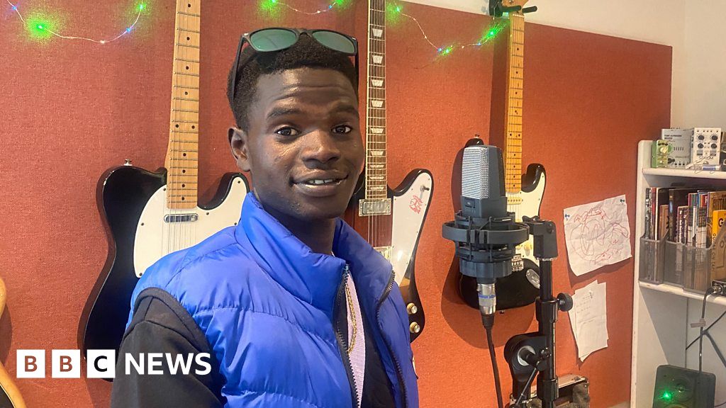 Rapper seeking asylum in the UK shares story through music - BBC News