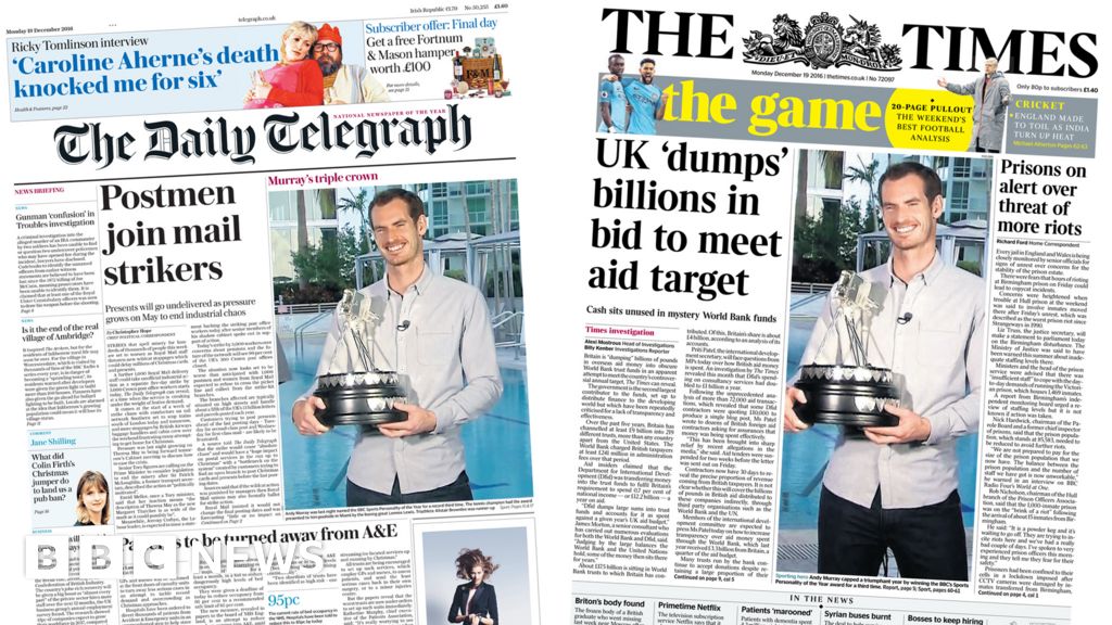 Newspaper headlines: Mail misery, foreign aid, prison riot, traffic ...