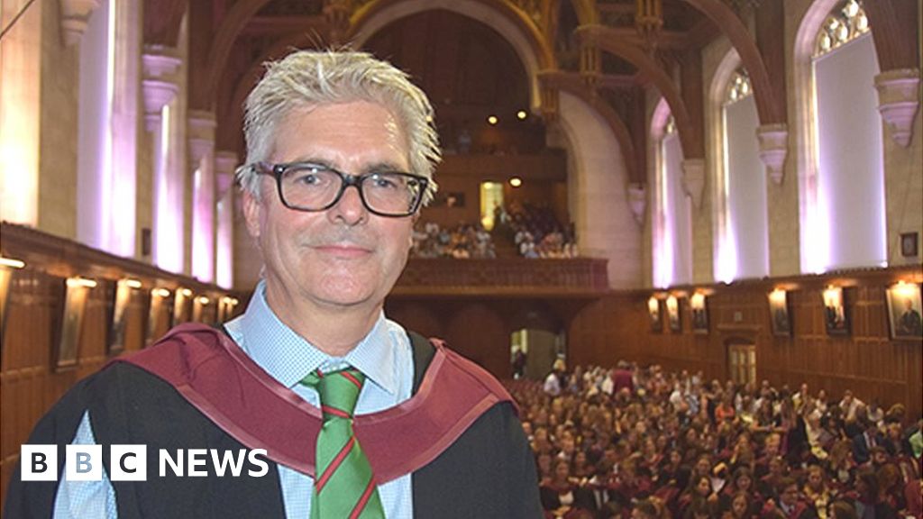 Film producer Matthew Byam Shaw graduates 35 years on - BBC News