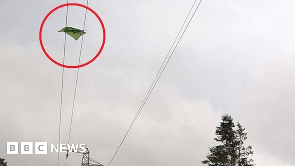 Kite and cables warning after boy, 10, has lucky escape