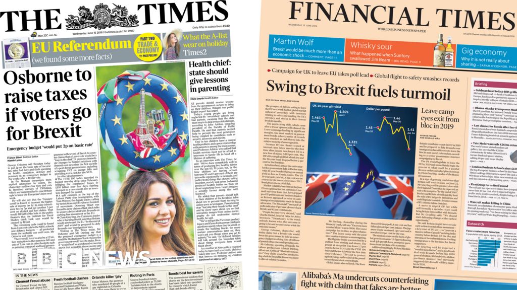 Newspaper headlines: Brexit budget, Clement Freud abuse claim and Tate ...