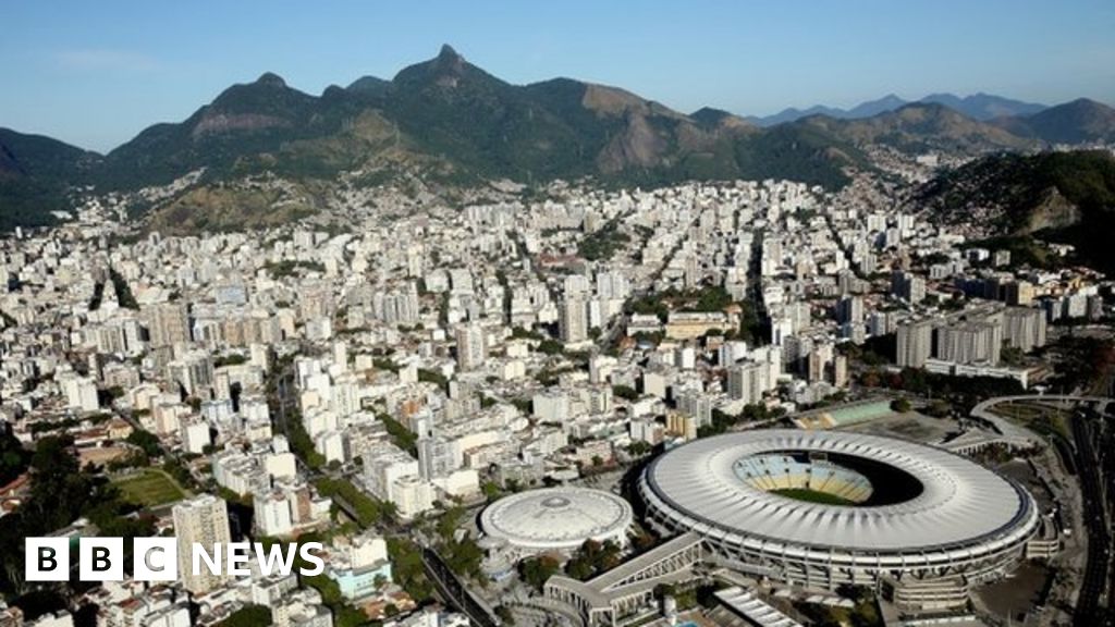 Aerial views of Rio 2016 Olympic preparations - BBC News