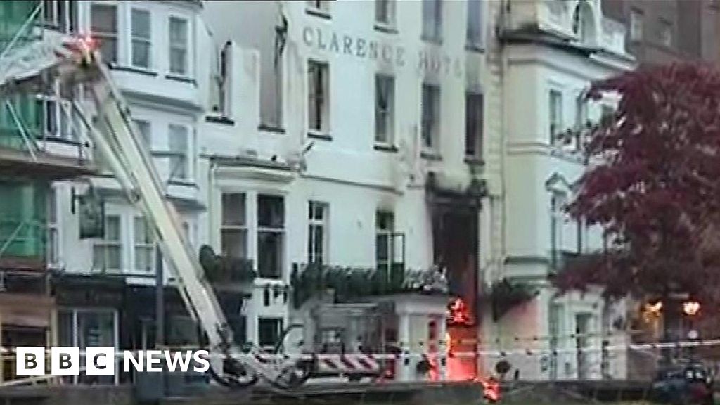 Exeter fire 'still going quite intensely' - BBC News