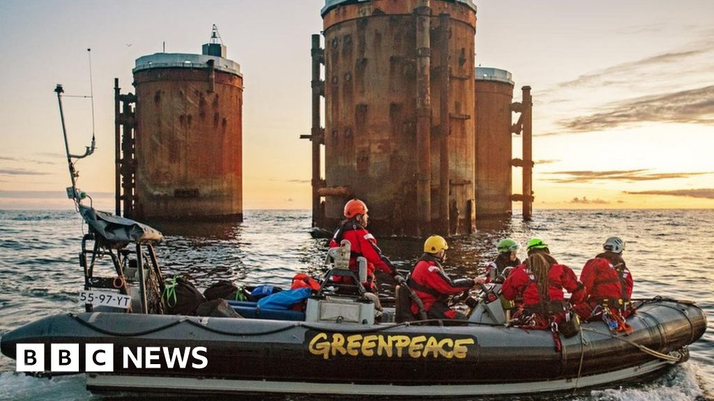 Shell wins court order to prevent Greenpeace North Sea protests - BBC News