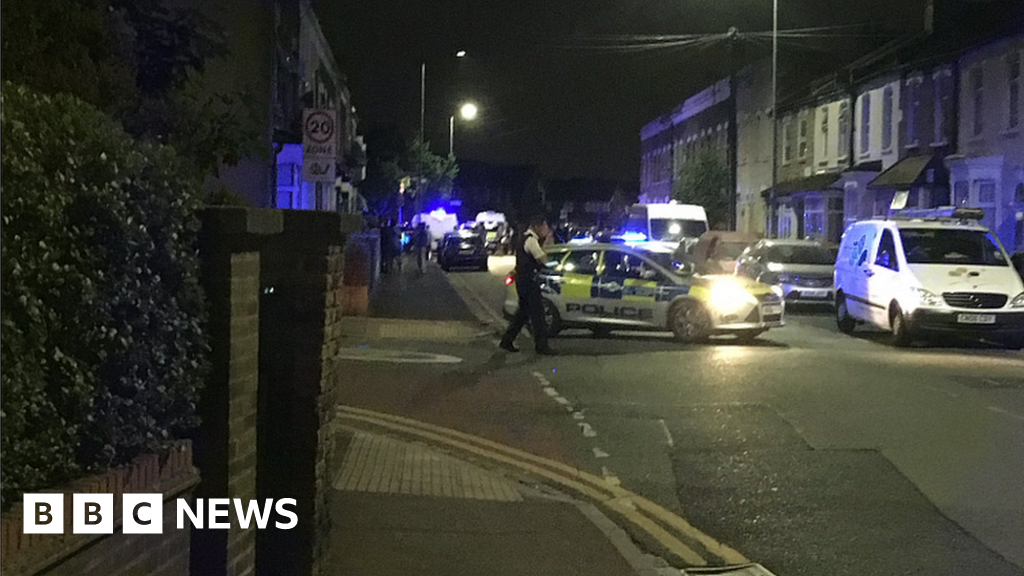 Armed police shot at from car during chase in London - BBC News