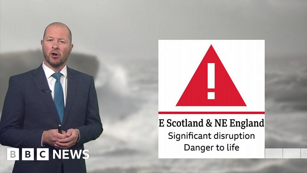 Storm Arwen red warning for Scotland and north-east England - BBC News