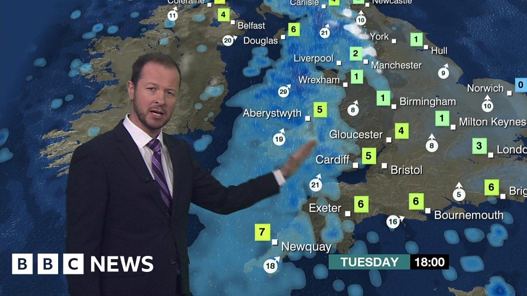UK weather forecast for Tuesday onwards - BBC News