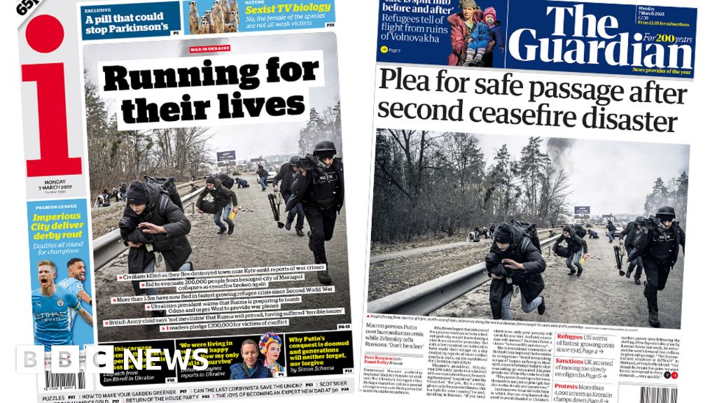 Newspaper headlines: 'Running for their lives' as terror 'rains down ...