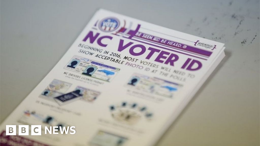 North Carolina 'discriminatory' voter ID law overturned - BBC News
