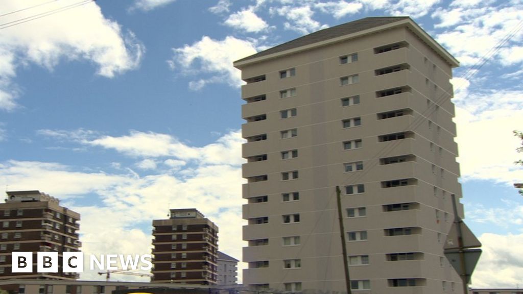 Cladding checked at four NI Housing Executive tower blocks - BBC News
