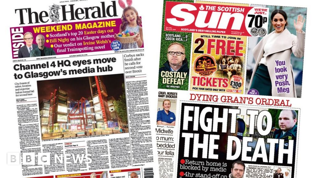 The papers: New Channel 4 HQ for Glasgow? - BBC News