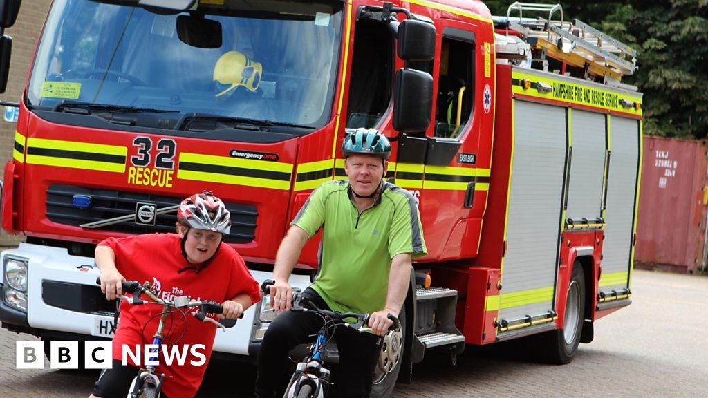 Autistic boy from Portsmouth to complete Fire Fighters Charity cycle ...
