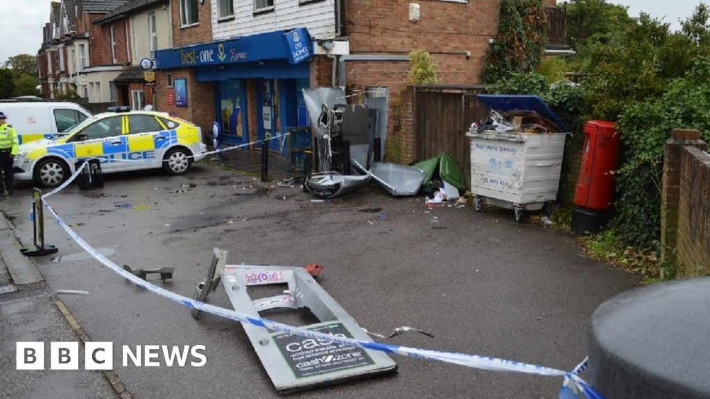 Three charged over ATM explosions in Dorset, Hampshire and Surrey