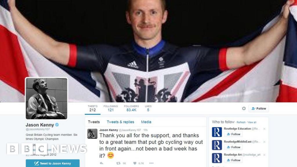 Rio 2016: Car sales manager congratulated in Jason Kenny Twitter mix-up ...