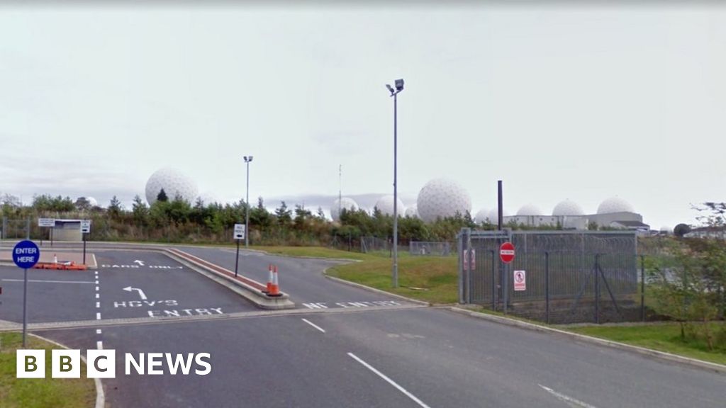 RAF Menwith Hill: Spy base entrance in security upgrade plan - BBC News