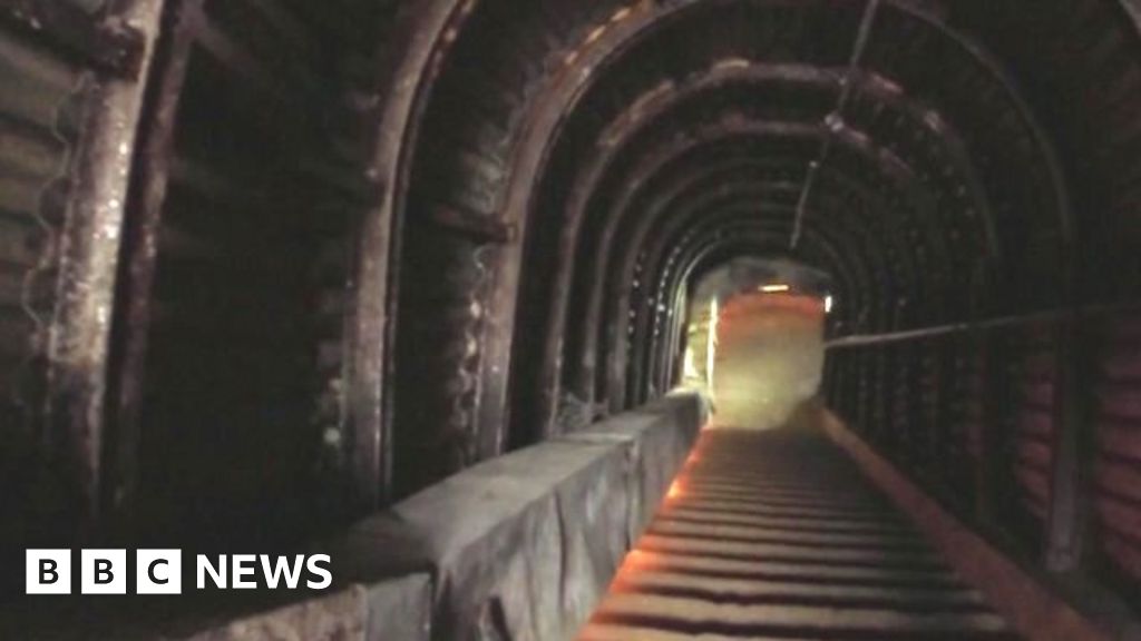 Inside hidden WW2 tunnel network - BBC News