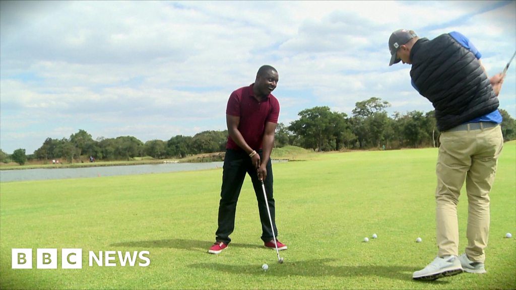 The return of golf in Zambia - BBC News