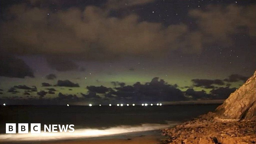 Northern Lights seen over Isle of Man