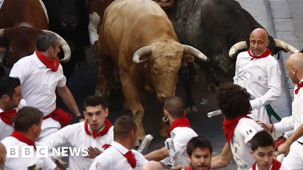 Bulls gore three men at Pamplona fiesta in Spain