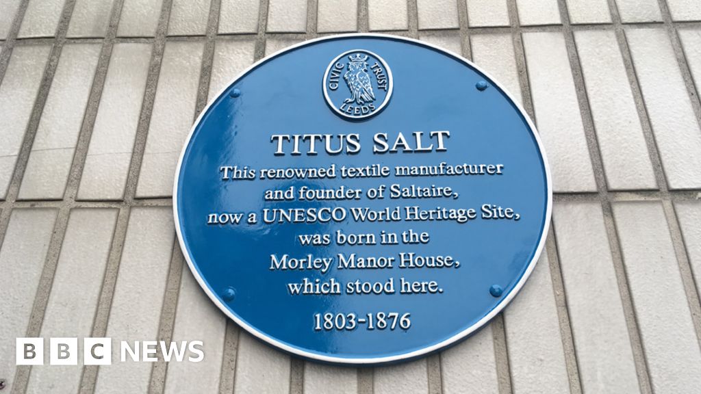 Sir Titus Salt: Victorian philanthropist honoured with blue plaque ...