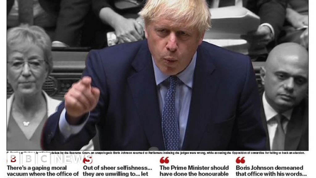 Scotland's papers: 'Shameless' Boris and 'secret' indyref2 plans - BBC News