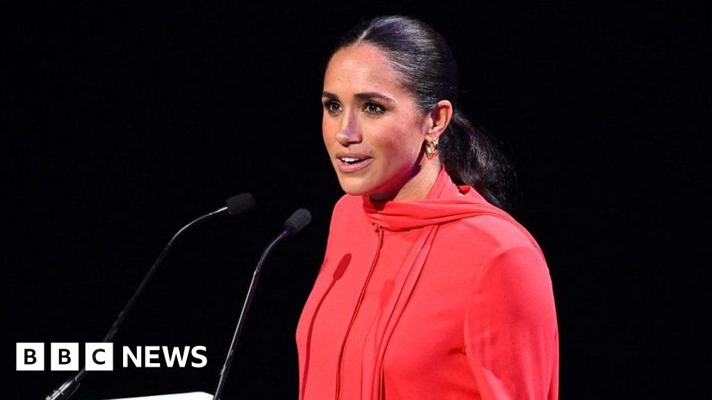 Meghan: It is very nice to back in the UK - BBC News