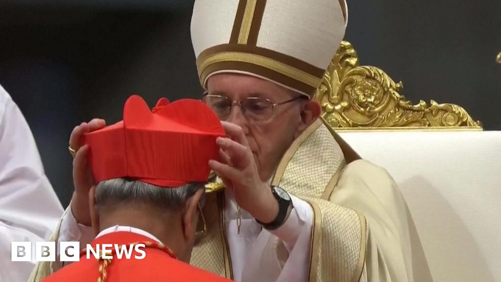 Pope Francis appoints 17 new cardinals in Vatican ceremony - BBC News