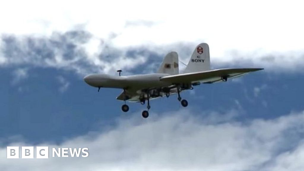 Sony tests 'superfast' commercial drone - BBC News